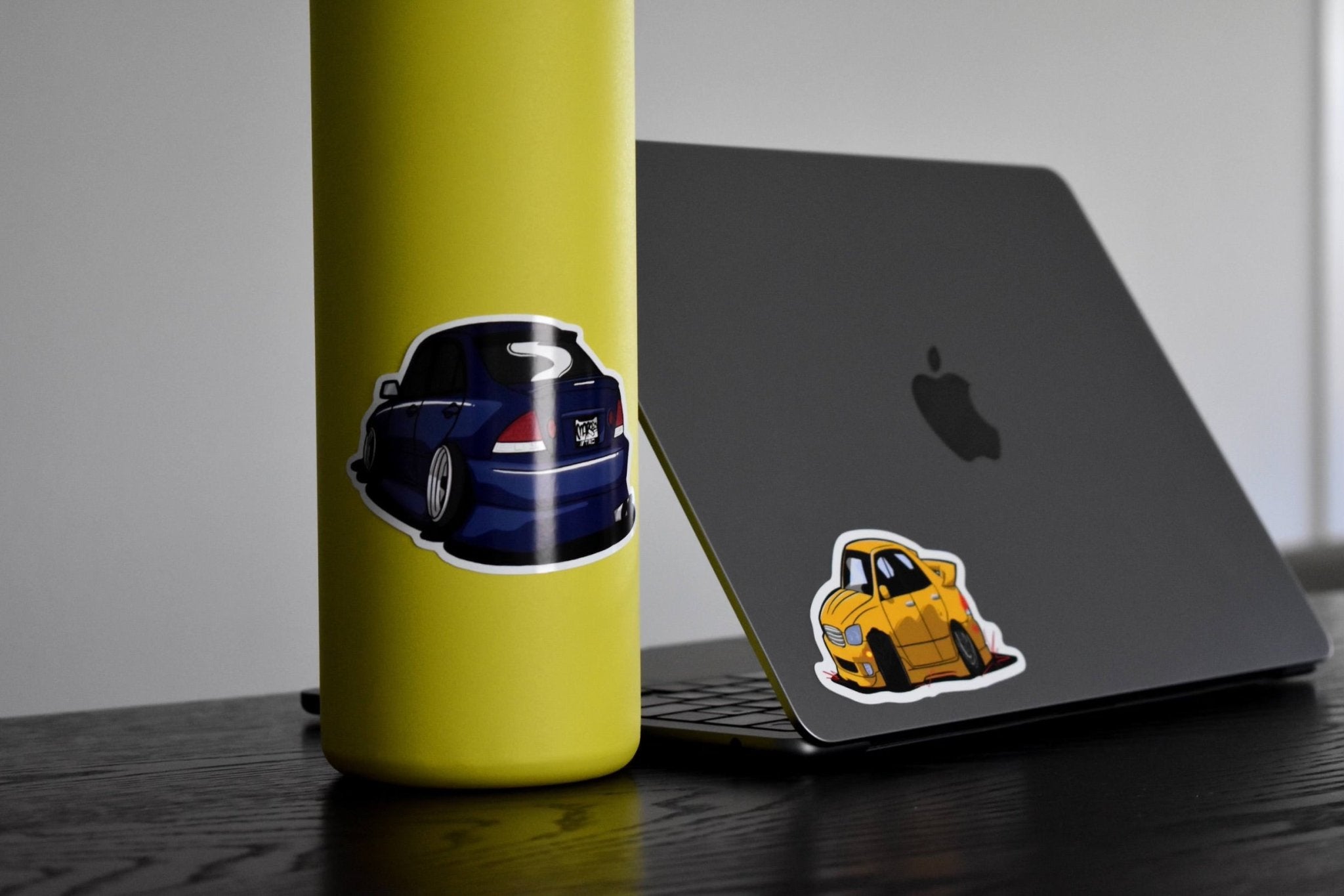 Lunatics Yellow Lexus IS300/Altezza Drift 4-Inch Vinyl Sticker — Lunaticsco