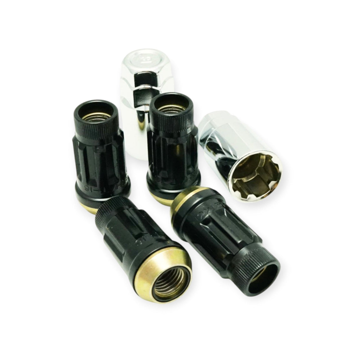 Wheel Mate Muteki SR45R Lug Nut Kit Lock Set 12x1.5 45mm - Black (QTY ...